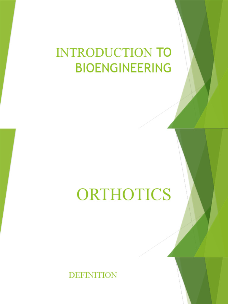 Introduction To Bioengineering | PDF | Prosthesis | Amputation