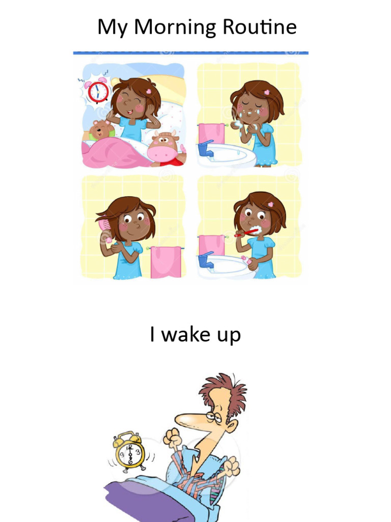 Daily Routines Fun Activities Games Grammar Drills - 47827 | PDF | Self ...