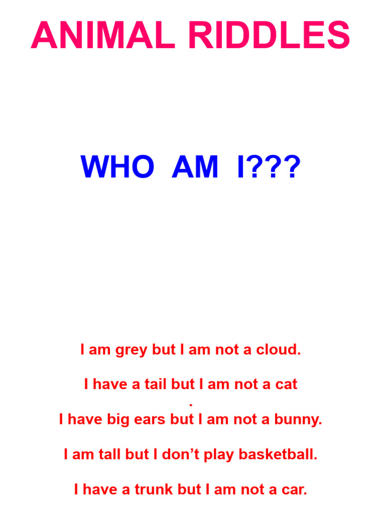 Animal Riddles Flashcards - 120389 | PDF | Camel | Mammals