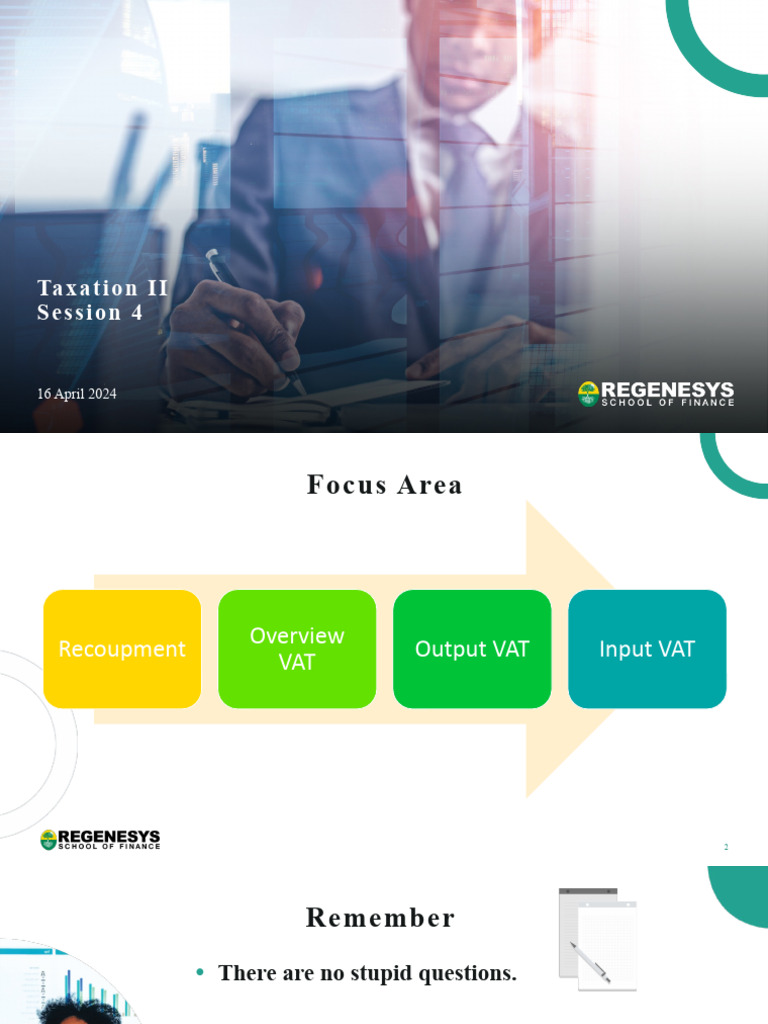 Session 4 - Value Added Tax | PDF | Value Added Tax | Taxes