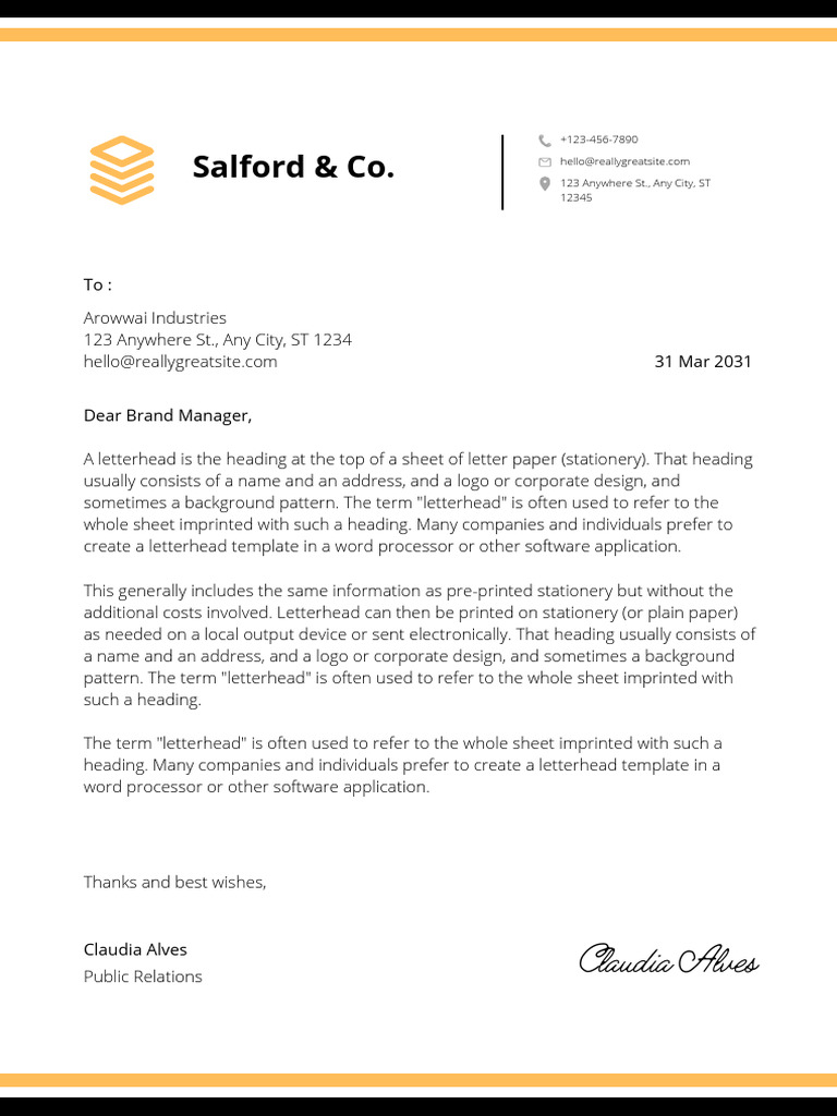 Understanding Letterhead Design Basics | PDF