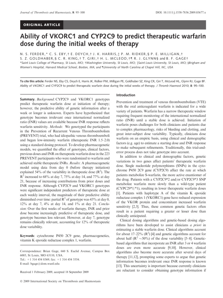 Ferder 2010 | PDF | Pharmacogenomics | Medicine