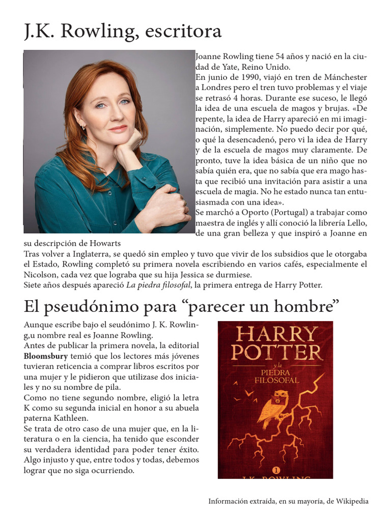 JK Rowling | PDF | J. K. Rowling