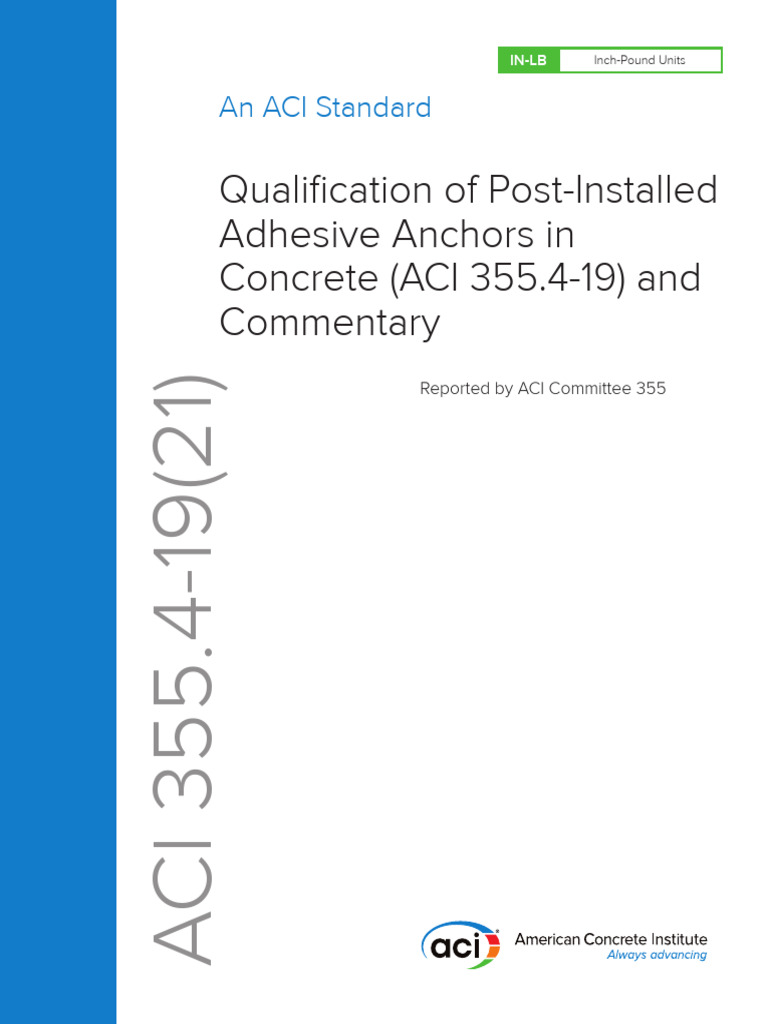Aci 355.4-19 | PDF | Concrete | Fatigue (Material)