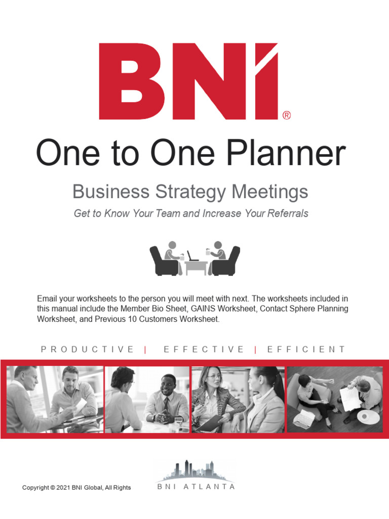 BNI Dance card | PDF | Human Communication | Cognition