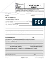 Chemical Spill Report Form | PDF