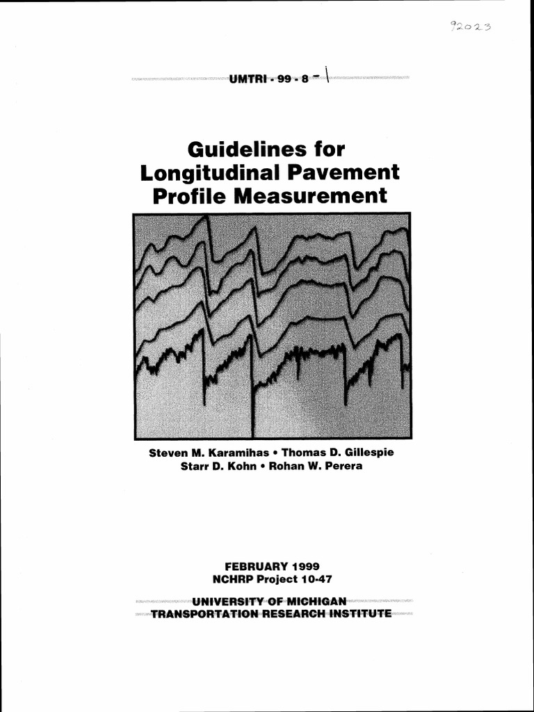 Longitudinal Pavement Profile Guidelines | PDF | Road