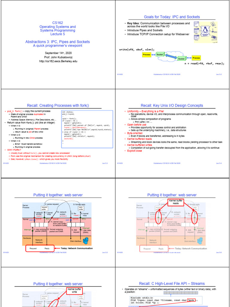 00 Ipc 5 Berkery cs162 Pipe Socket | PDF | Network Socket | Computer File