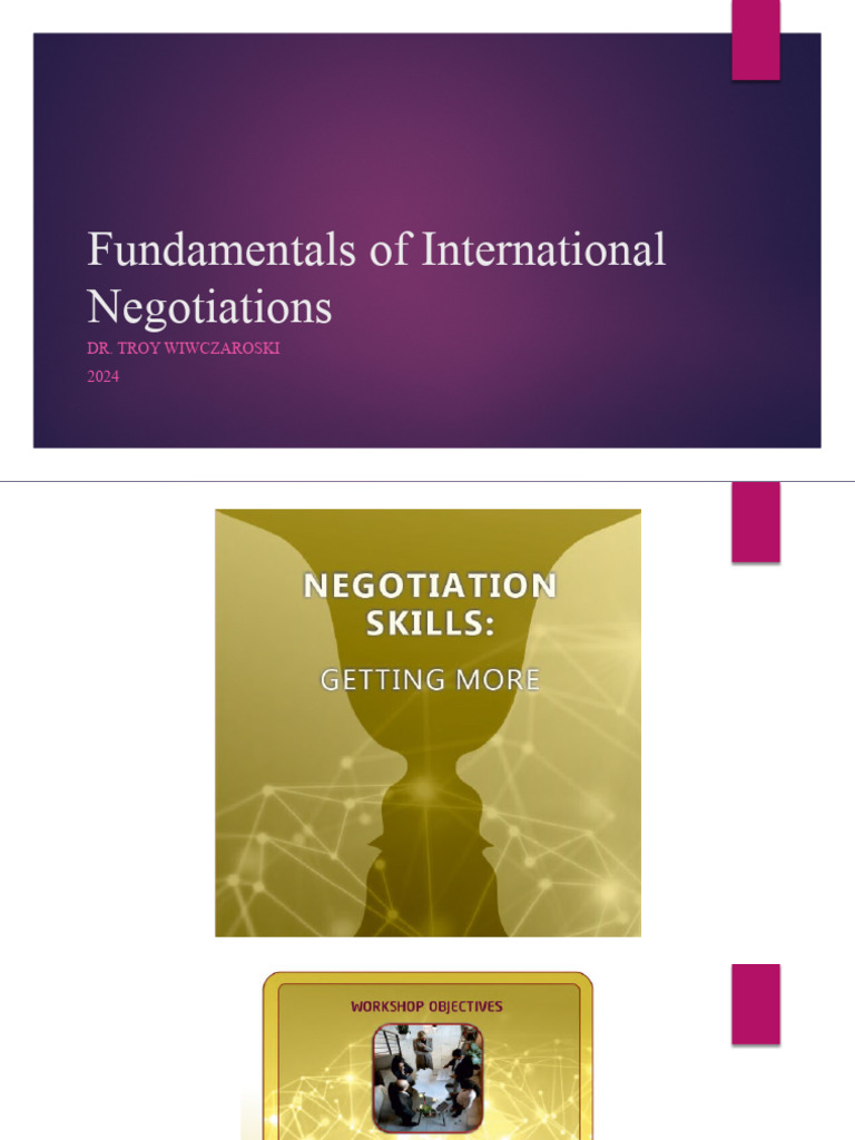 Fundamentals of International Negotiations | PDF | Customer | Economies