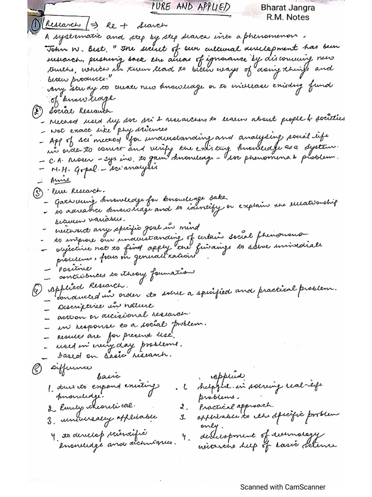 RM Notes Bharat Jangra | PDF