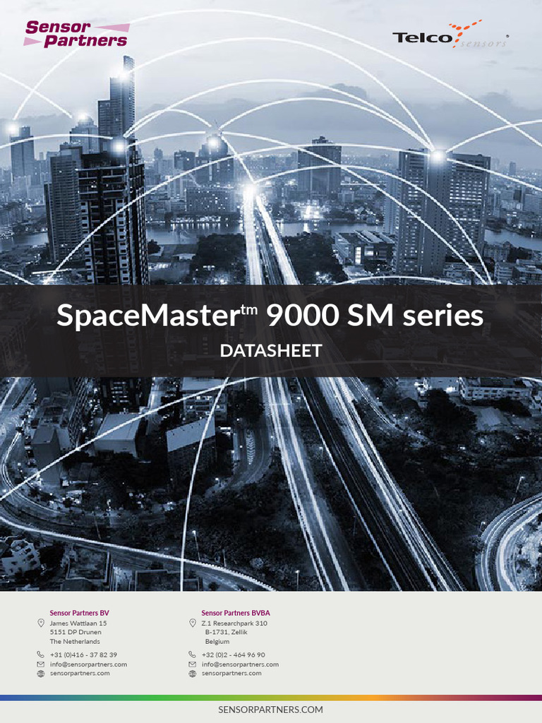 Datasheet Telco Sensors Sp9000 | PDF