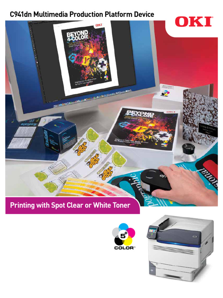 C941 Quick-Start Printing With Clear or White Toner 01 | PDF | Adobe ...