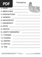 Thanksgiving Fill in The Blank Story | PDF | Language Arts & Discipline ...