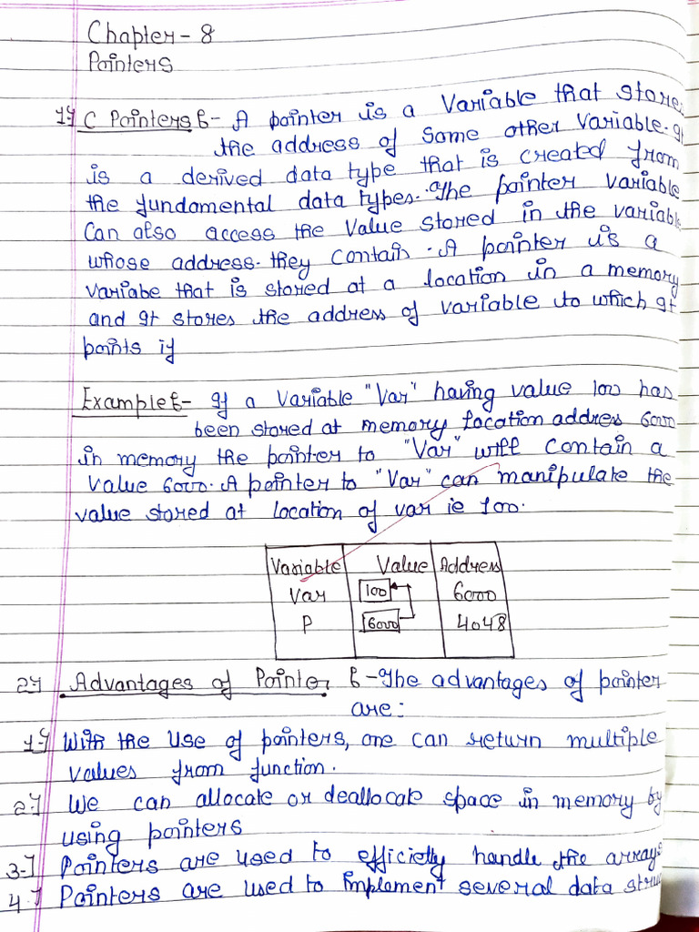 Pointers and Dyanamic Memory Allocation PDF | PDF