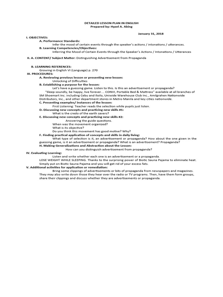 DLP's 3 | PDF | Volcano | Lesson Plan