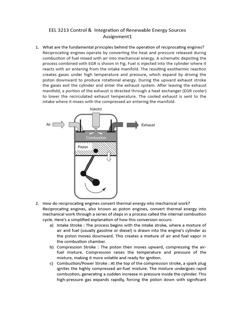 Control and Integration of RES | PDF | Internal Combustion Engine ...