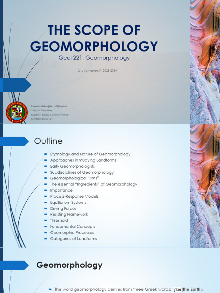 1 - The Scope Geomorphology | Download Free PDF | Geomorphology | Erosion