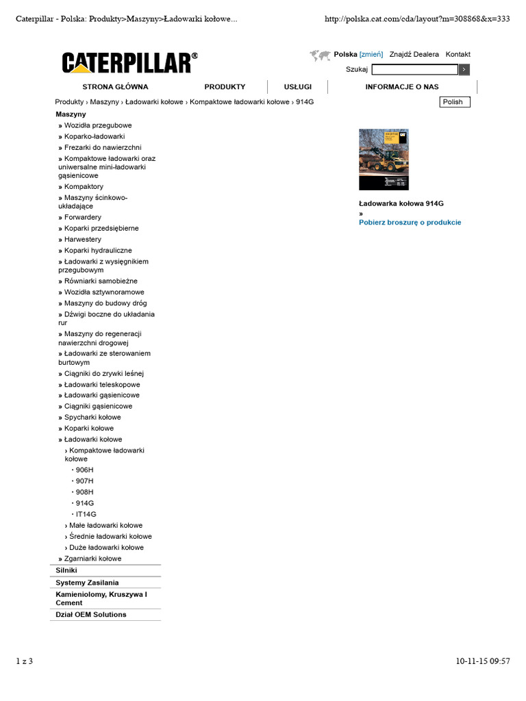 Cat 914 - Spec PL | PDF