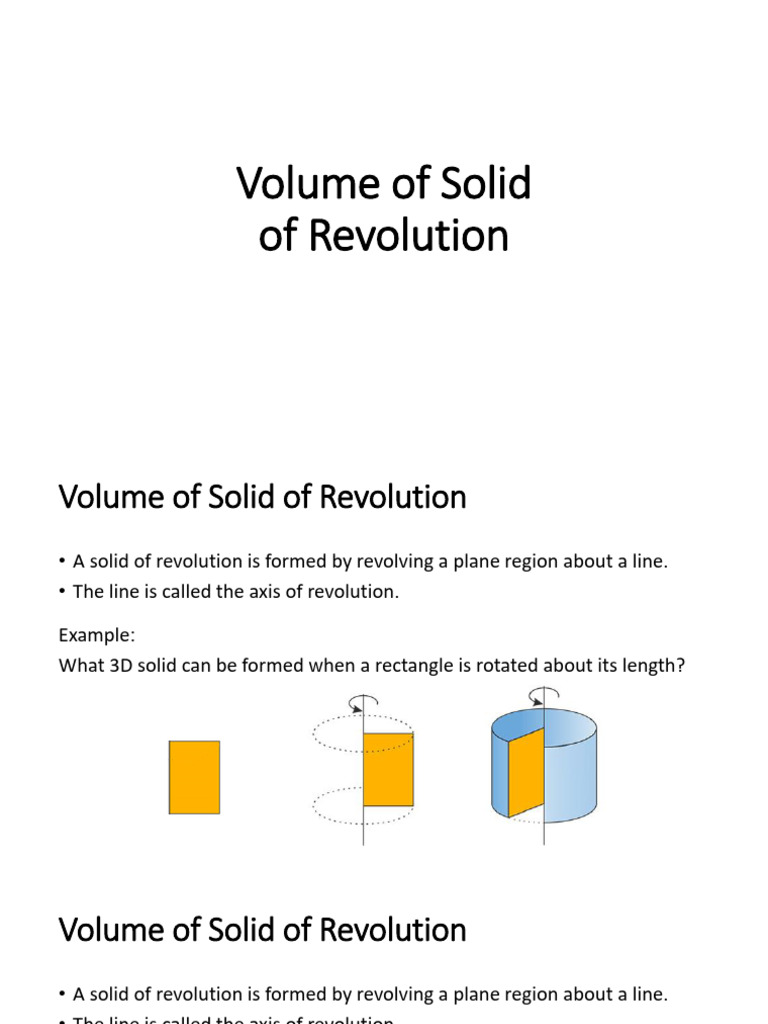 Volume of Solid | PDF | Volume | Euclidean Geometry