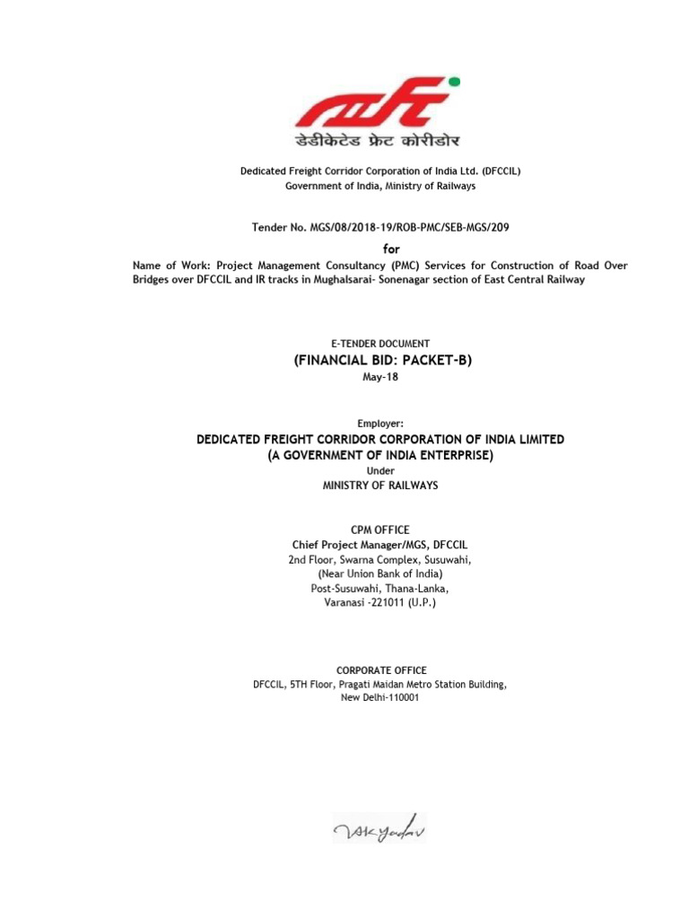 Financial Bid Doc ROB PMC | PDF | Expense | Taxes
