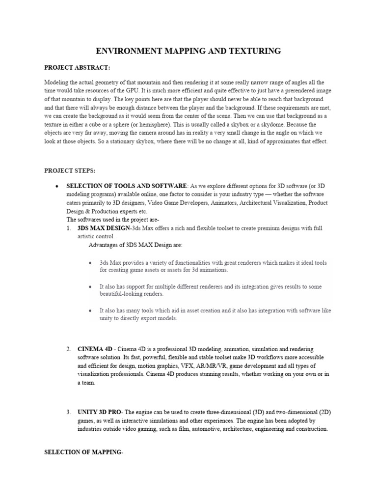 Environment Mapping and Texturing | PDF | 3 D Computer Graphics ...
