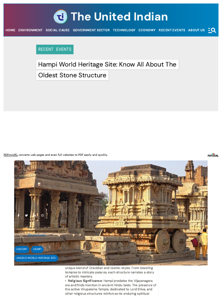 Hampi World Heritage Site | PDF