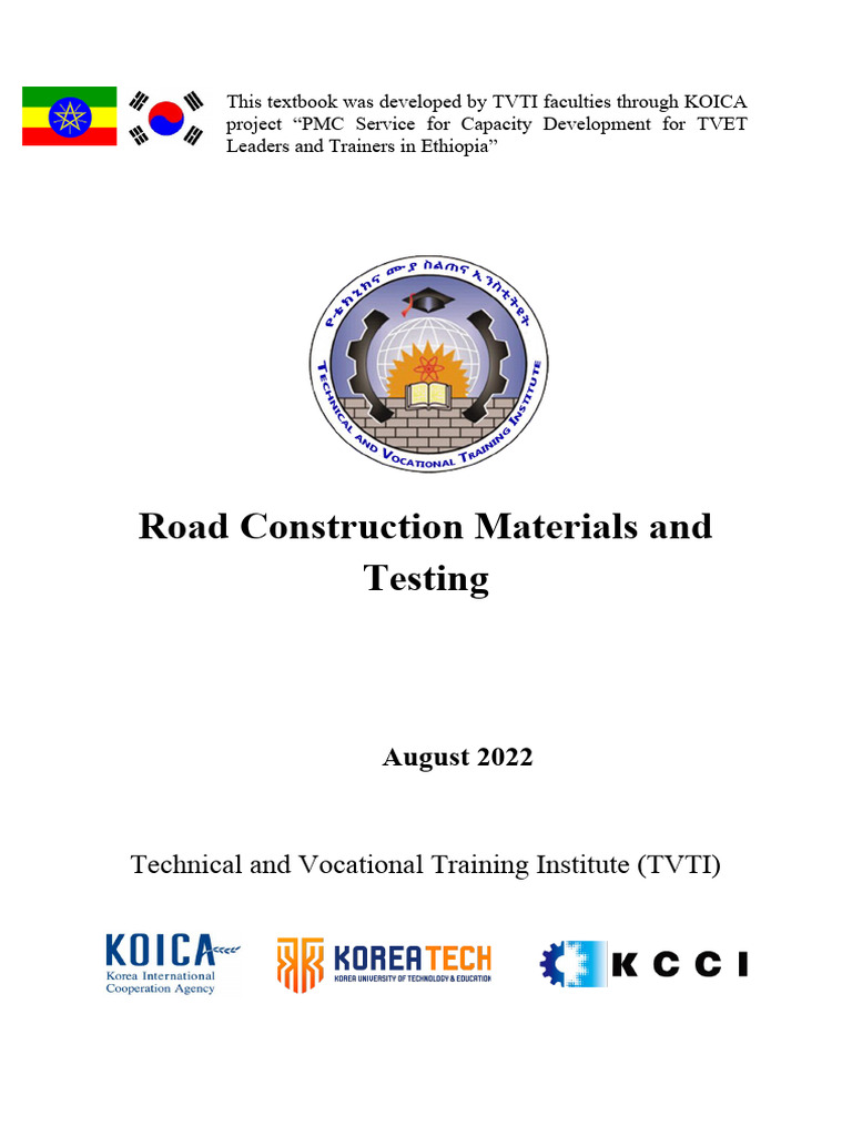 Final Edited Draft Text Book On Road Construction Material | PDF | Concrete | Electrical ...