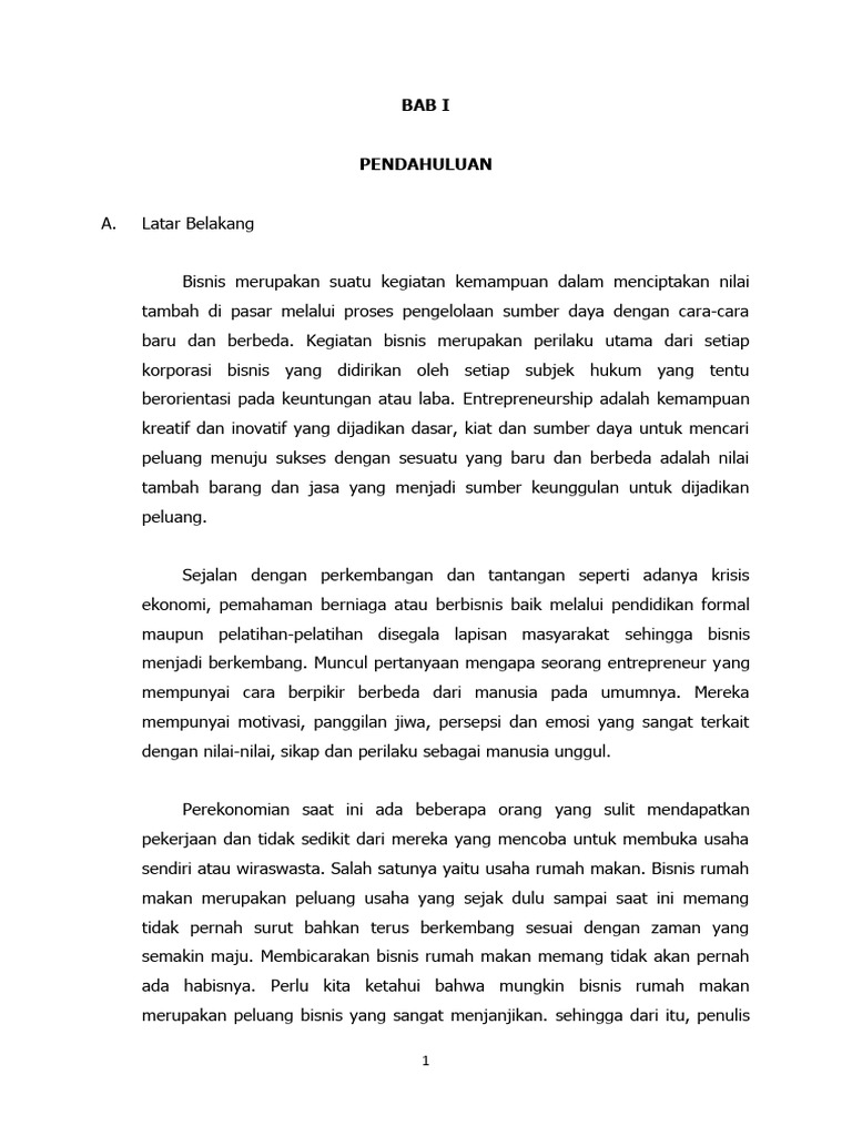 Observasi Terhadap Rumah Makan Atau Rest | PDF