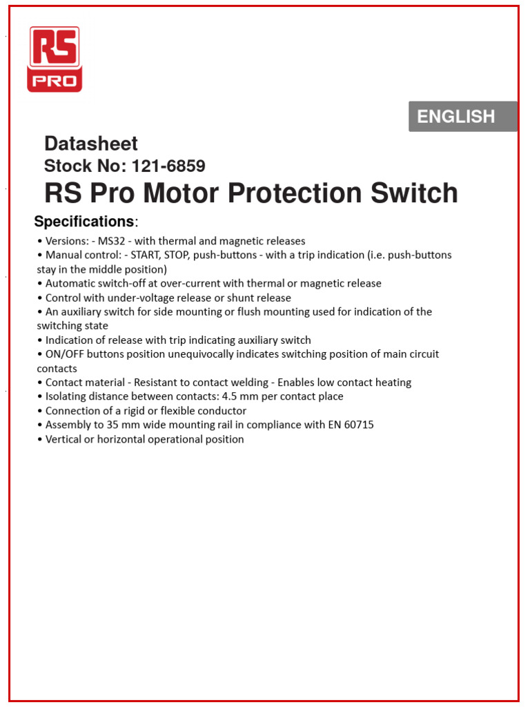Pro Motor Protection | PDF