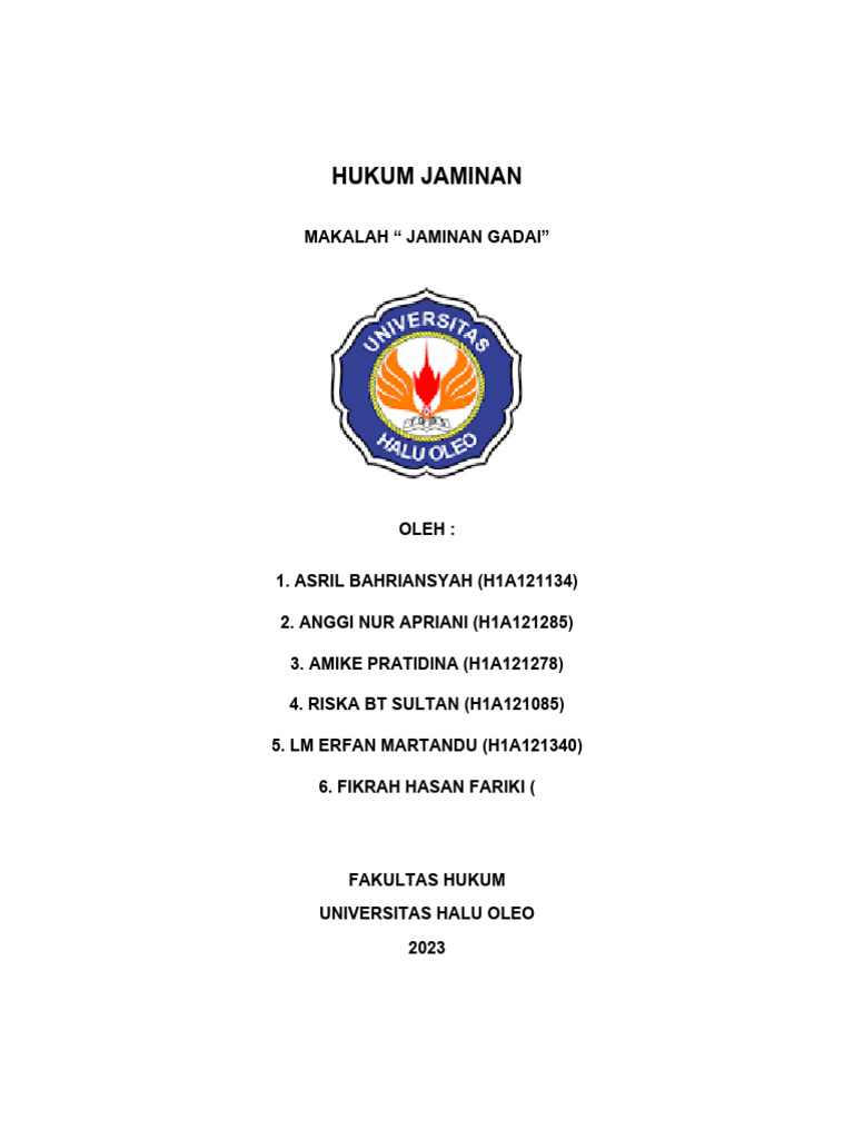 Hukum Jaminan | PDF | Hukum