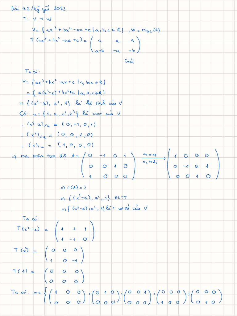 Luyện Tập Kgvt, Axtt | PDF
