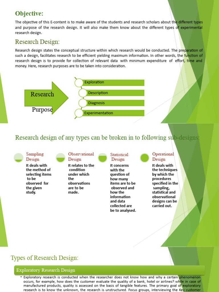 Experimental Research Design 1 | PDF | Experiment | Validity (Statistics)