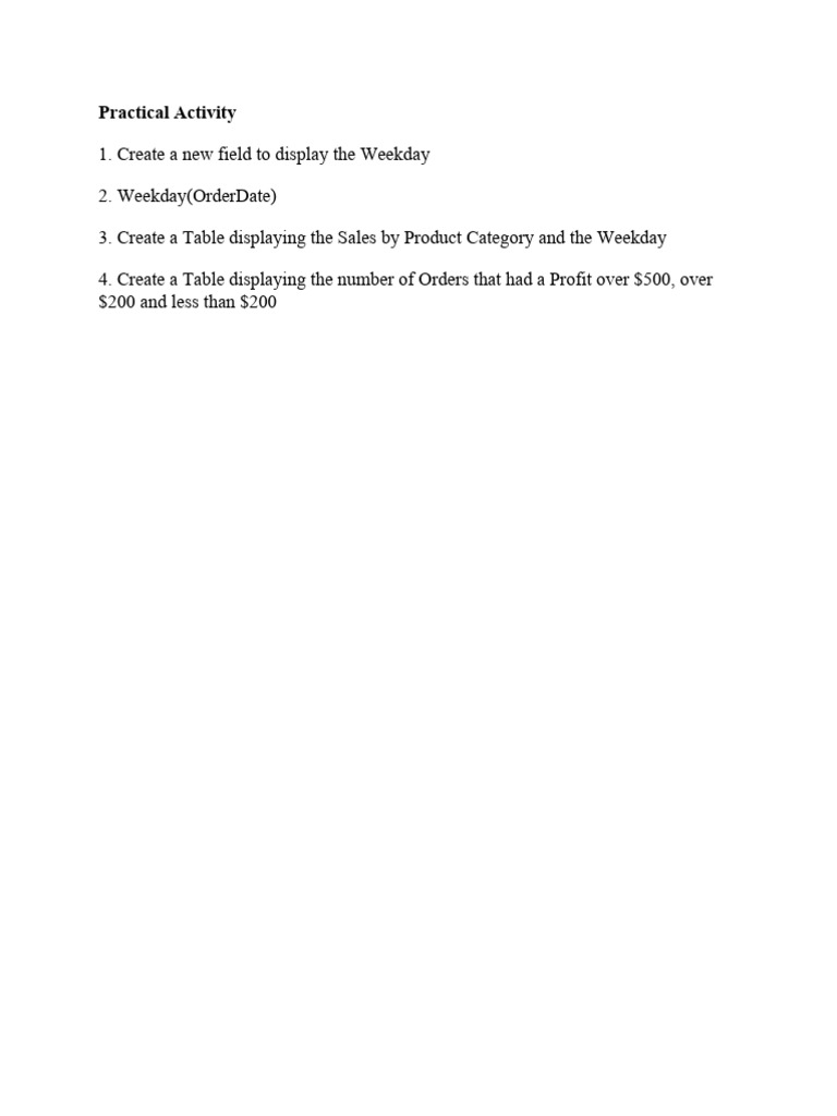 Sales Analysis by Weekday and Profit | PDF