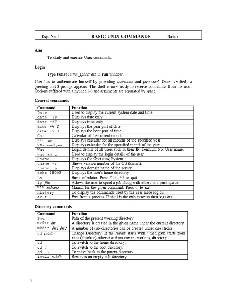 Basic Unix Commands and Process Management | PDF | Computer File | Scheduling (Computing)