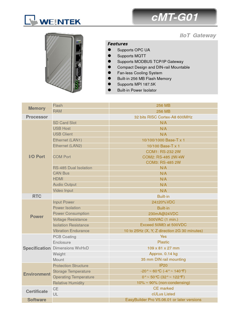 CMT-G01 Datasheet ENG | PDF | Computing | Computer Hardware