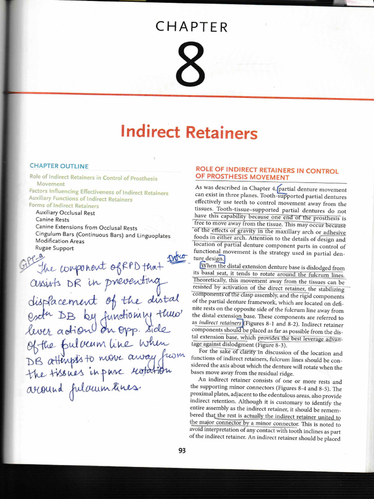 Indirect Retainer | PDF