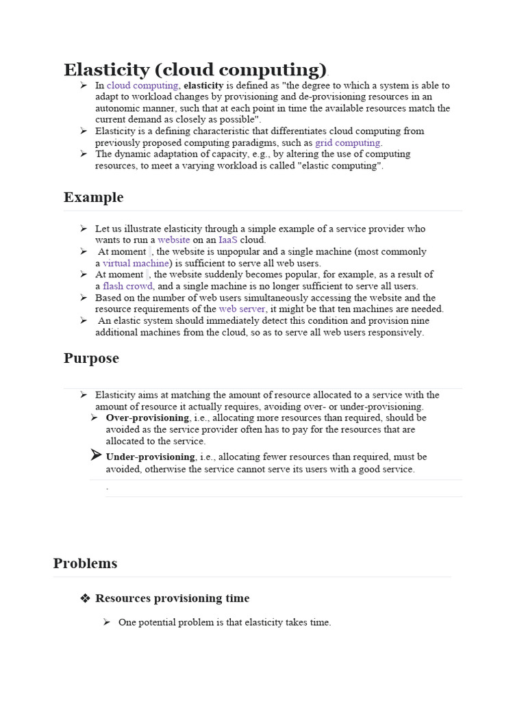 Elasticity in Cloud | PDF | Centralized Computing | Computer Architecture