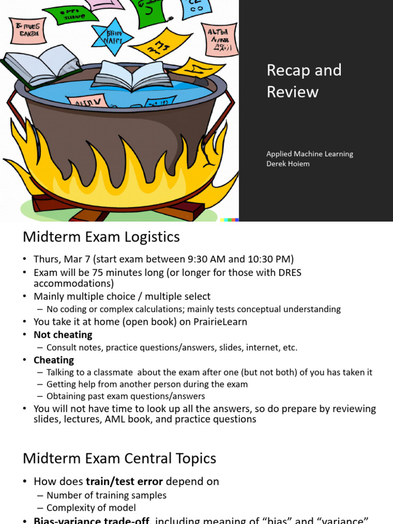 Lecture 15 - Recap and Midterm Review | PDF | Data Analysis | Artificial Intelligence