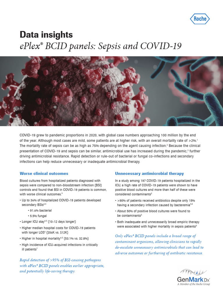 brochure-eplex-bcid-panels-data-insights-sepsis-covid19 | PDF | Antimicrobial Resistance | Sepsis