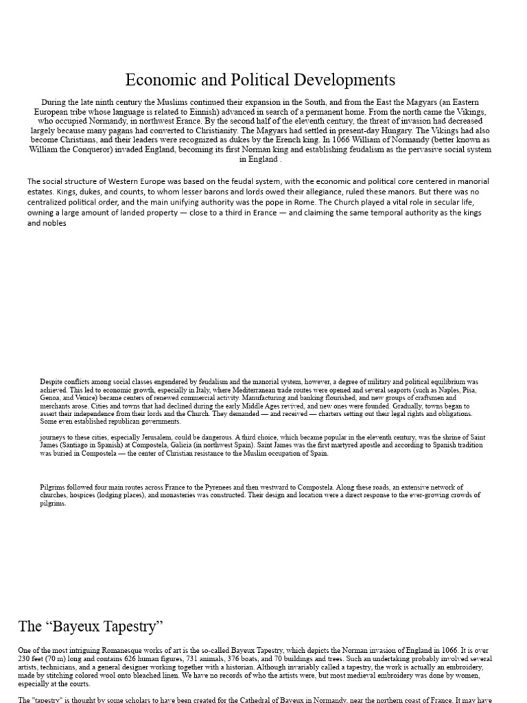 Economic and Political Developments | PDF | Gothic Architecture ...