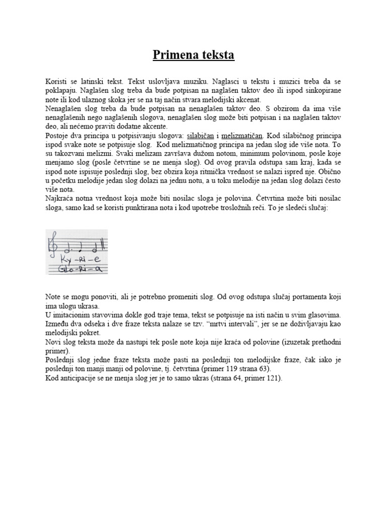 Primena Teksta | PDF