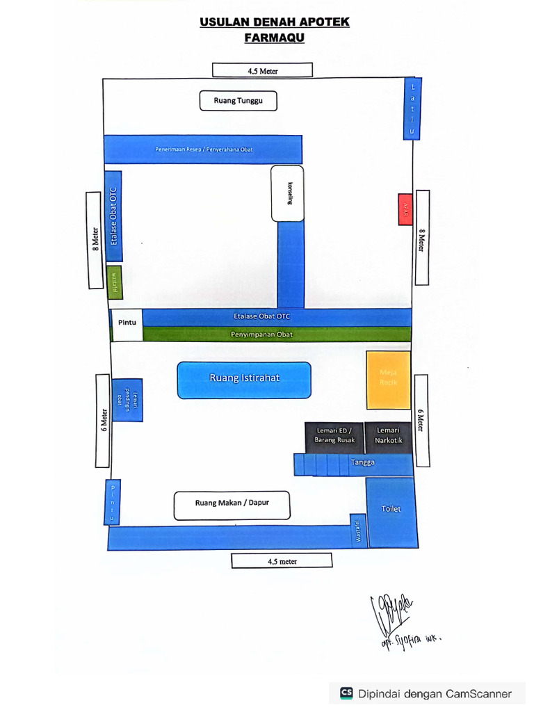 Usulan Denah Apotek | PDF