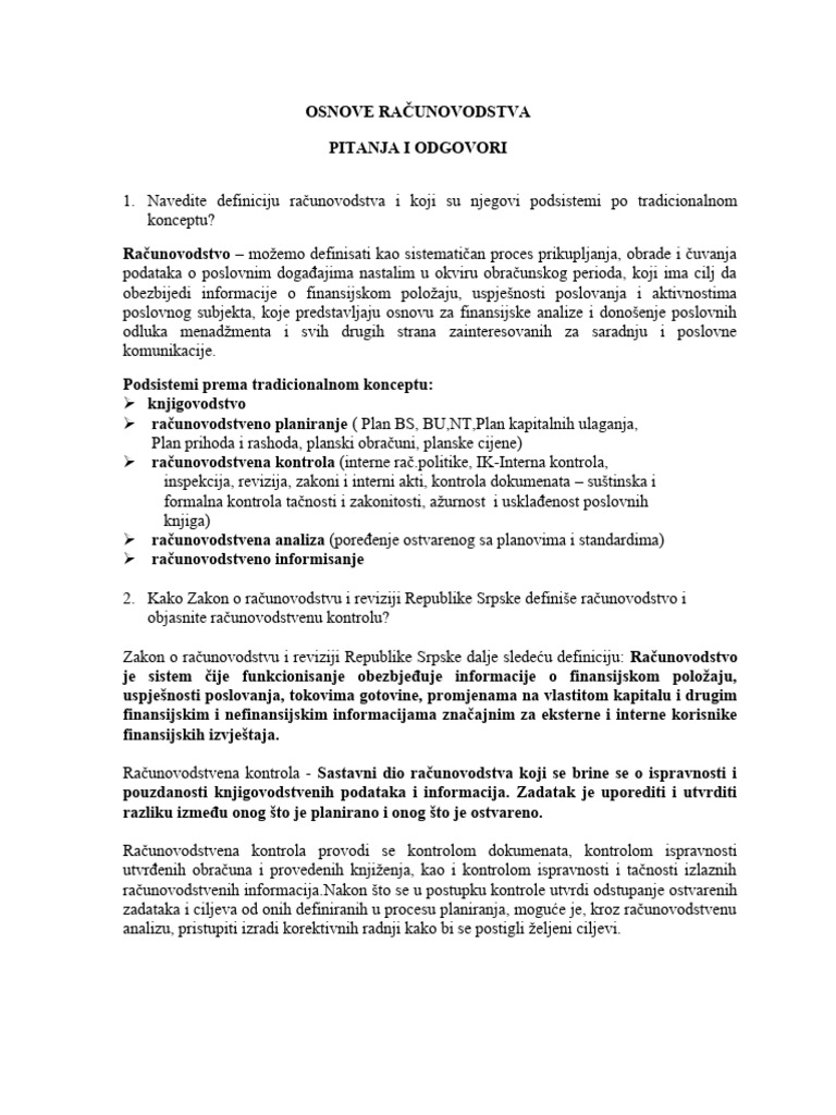 0 - Osnove Računovodstva 51 | PDF