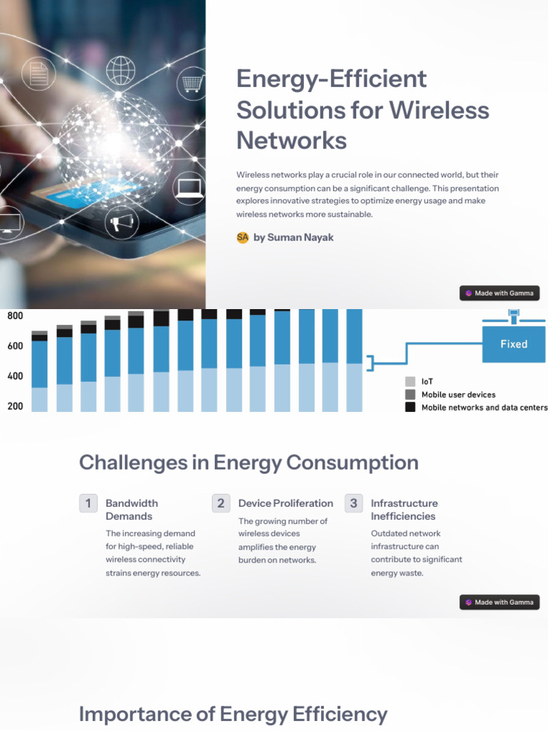Energy Efficient Solutions For Wireless Networks | PDF | Efficient ...