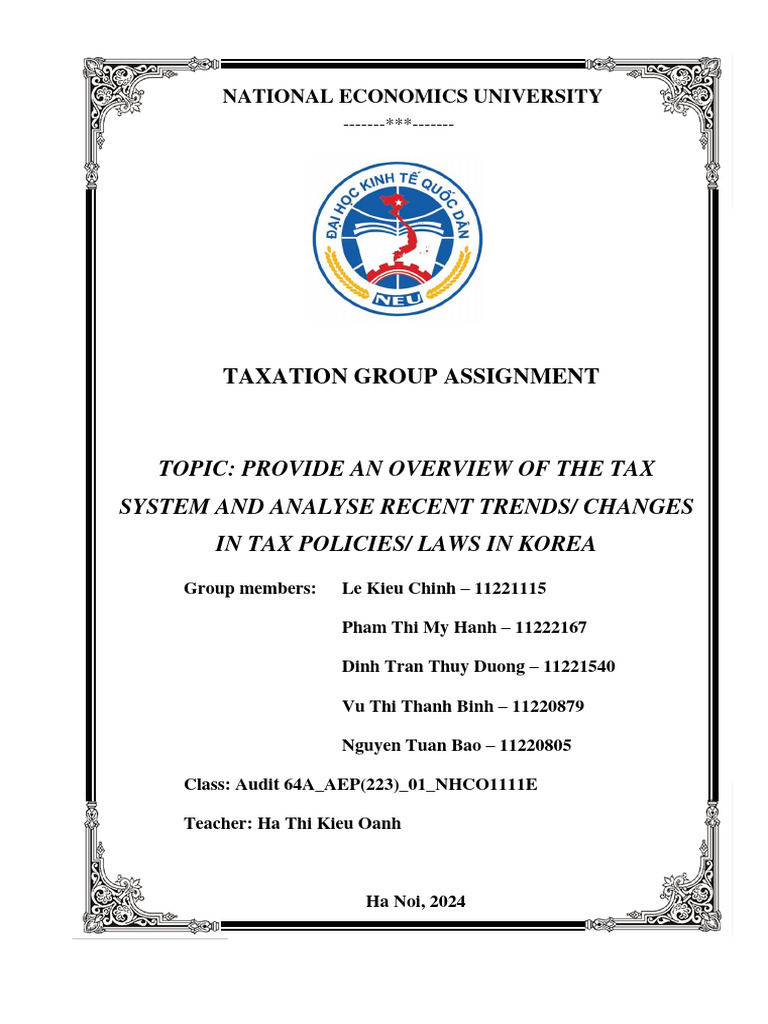 Taxation Group Assignment | PDF | Taxes | Value Added Tax