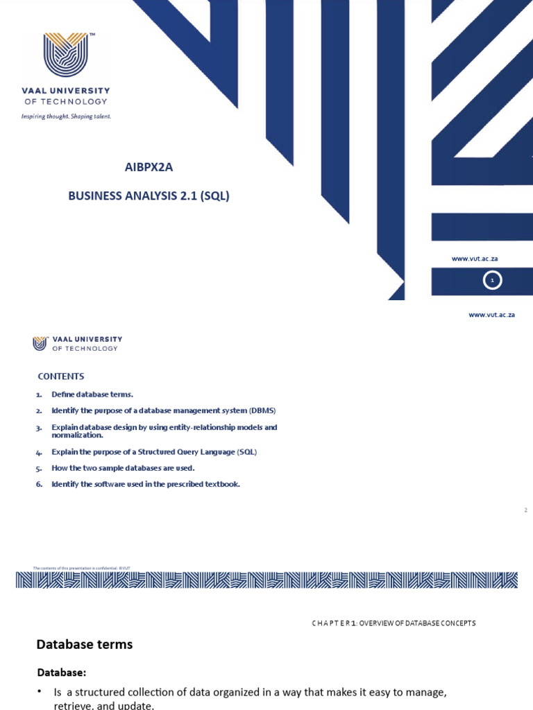 Chapter 1 Overview of Database Concepts | PDF | Databases | Sql