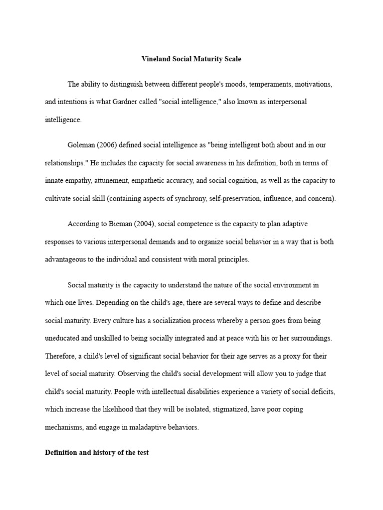 VSMS Report | PDF | Social Psychology | Psychological Concepts