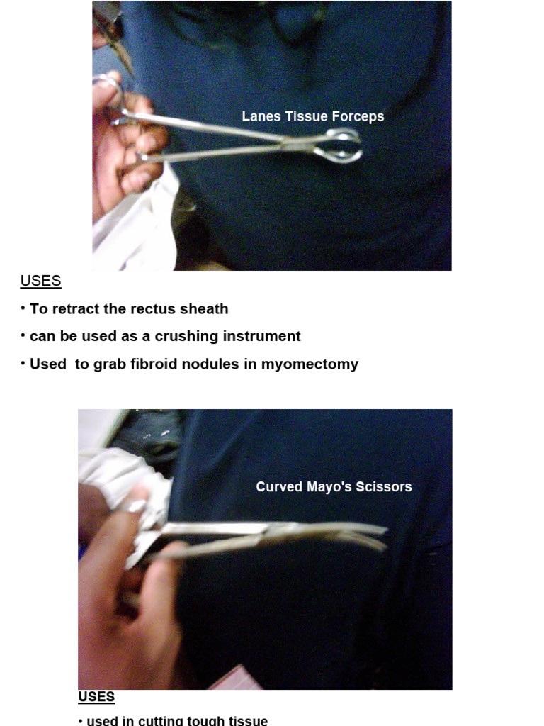 Surgical Instruments and Their Uses | PDF | Childbirth | Uterus