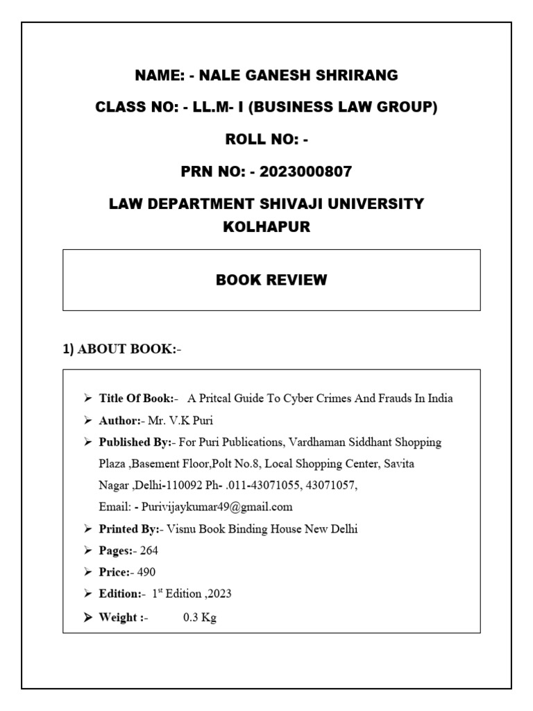 Guide to Cyber Crimes in India | PDF | Cybercrime | Computer Security