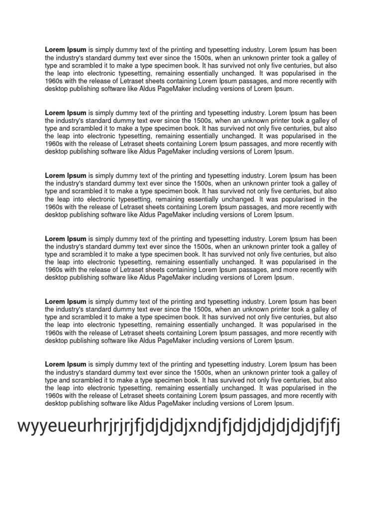 History of Lorem Ipsum Text | PDF | Printing | Publishing